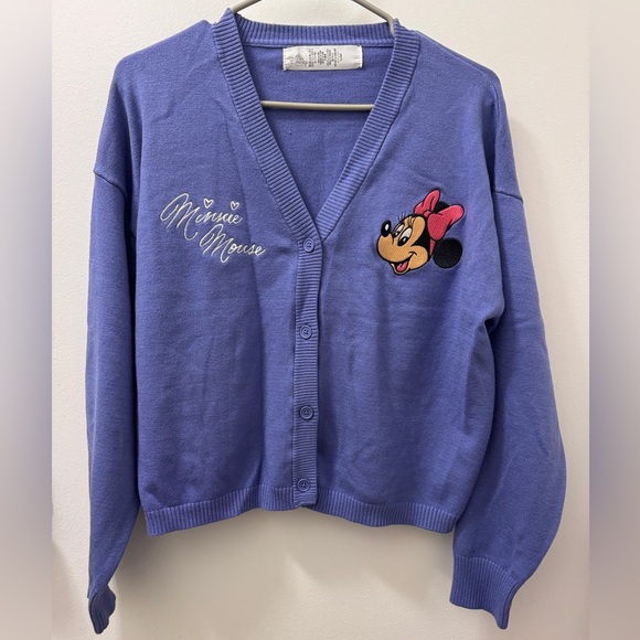 Disney | Sweaters | Disney Parks Minnie Mouse Knit Cardigan For Women ...